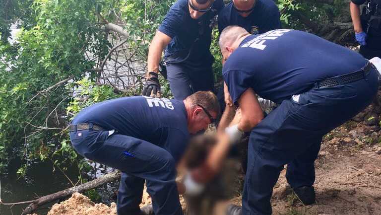 Brevard County firefighters rescue man trapped in rock crevice Brevard County firefighters rescue man trapped in rock crevice