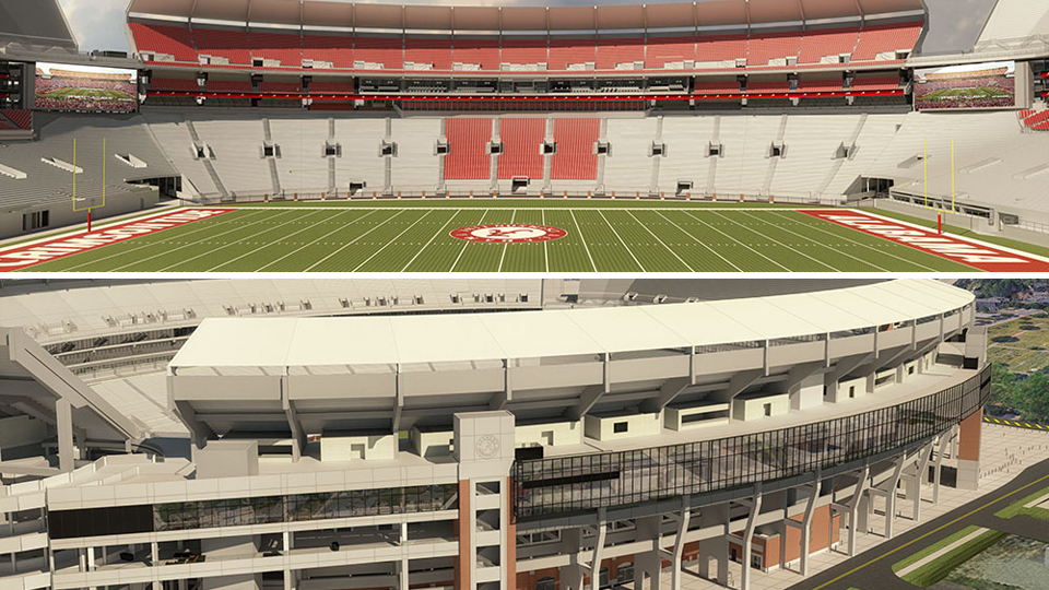 Alabama's Bryant-Denny Stadium renovation project begins Monday