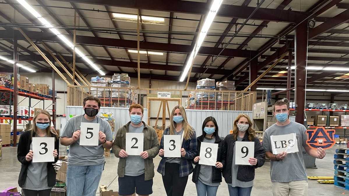 Alabama, Auburn food drive competition 2021 results
