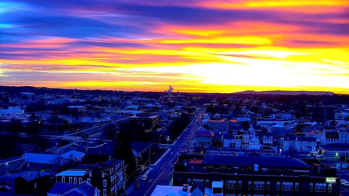 Watch a time-lapse of a gorgeous sunrise in Lebanon, Pa.
