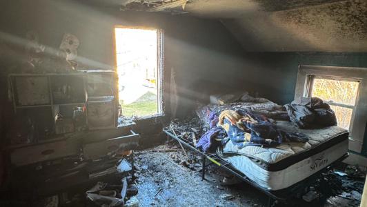 Homeowner helps contain house fire to bedroom in Ferrisburgh, Vermont