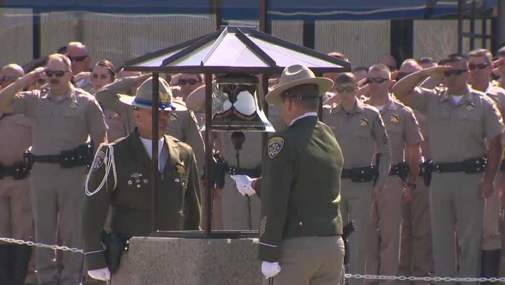 Fallen CHP officer remembered in bell toll ceremony