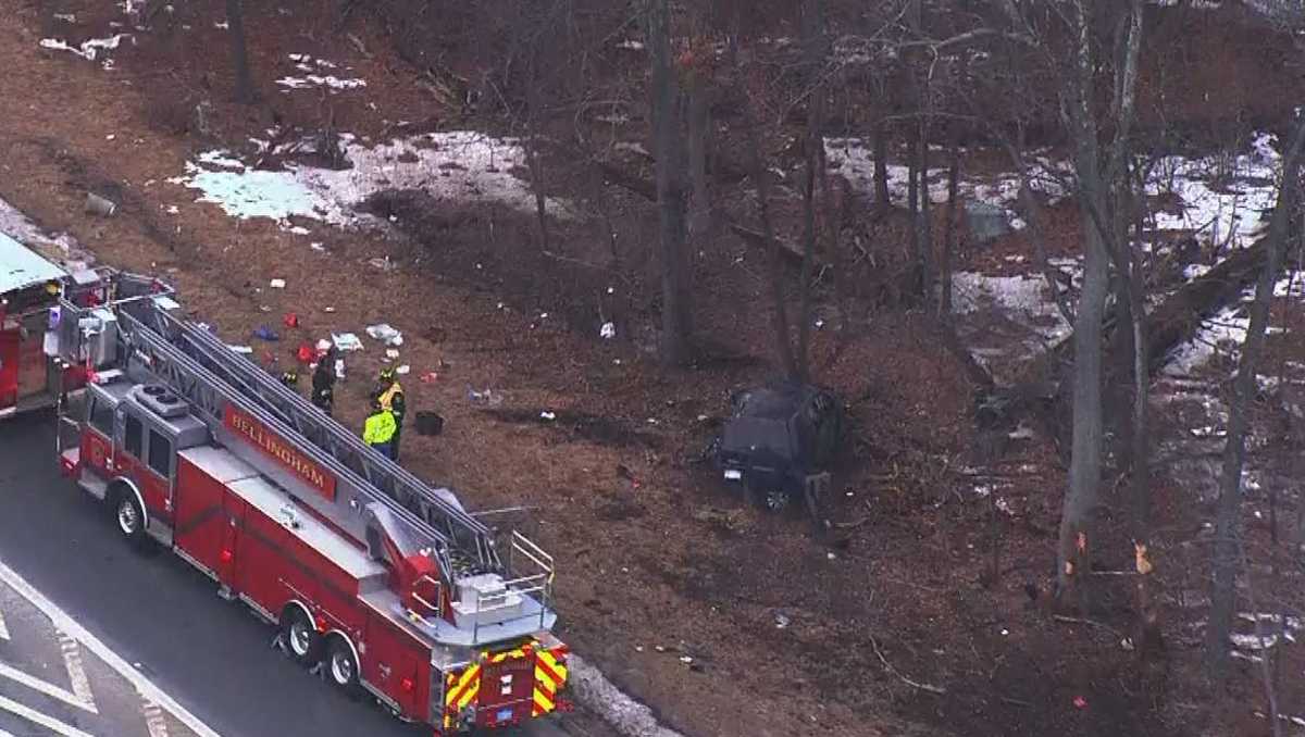 Driver killed in airborne crash on Interstate 495