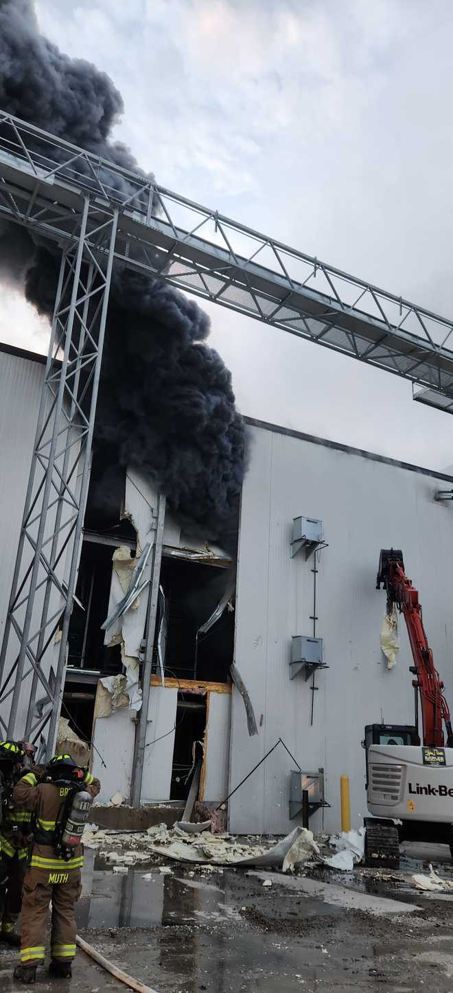 Hawkeye Pride Egg Farm fire: Firefighter injured, flocks of birds killed
