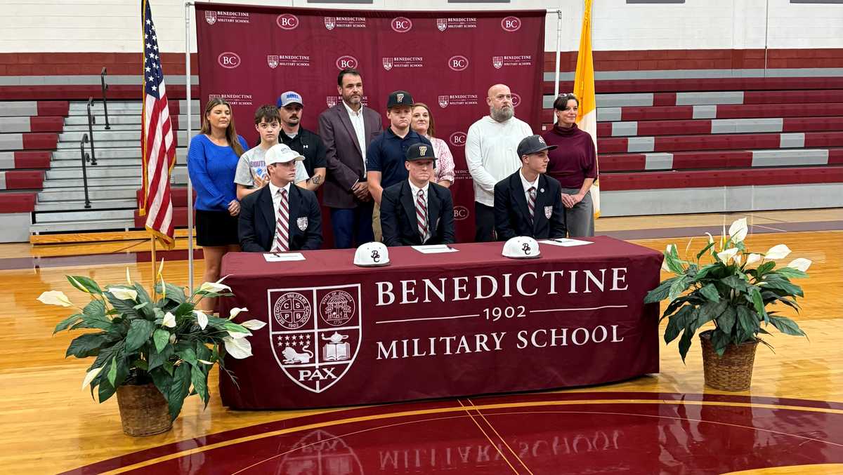 Benedictine baseball trio signs National Letters of Intent