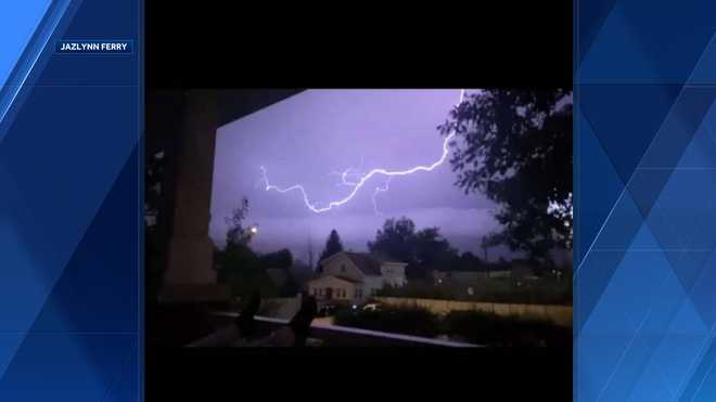 A glimpse at storms rolling through Nebraska and Iowa