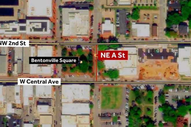 A section of 'A' Street in Downtown Bentonville is set to close ...