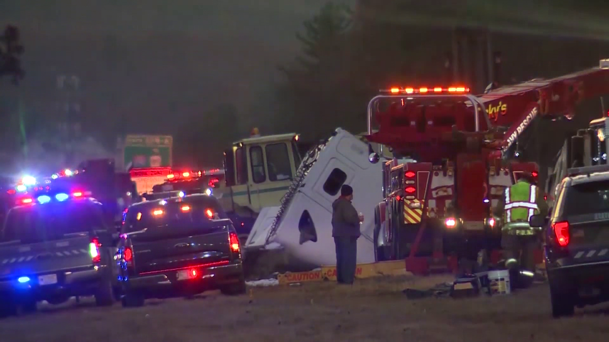 3 tractor-trailers involved in multivehicle crash in Berlin