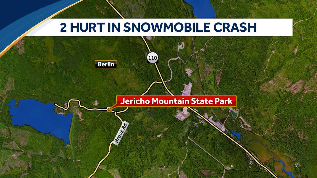 Berlin, New Hampshire snowmobile crash: 2 hurt