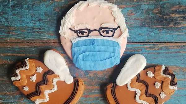 Cincinnati bakery selling meme-inspired Bernie Sanders cookies