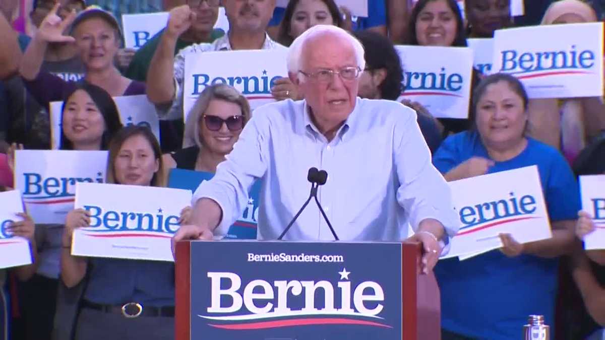 Bernie Sanders campaign rally draws large crowd in Sacramento