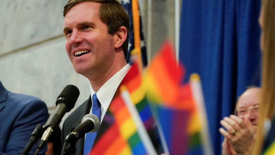 Kentucky governor speaks at LGBTQ rally in Frankfort