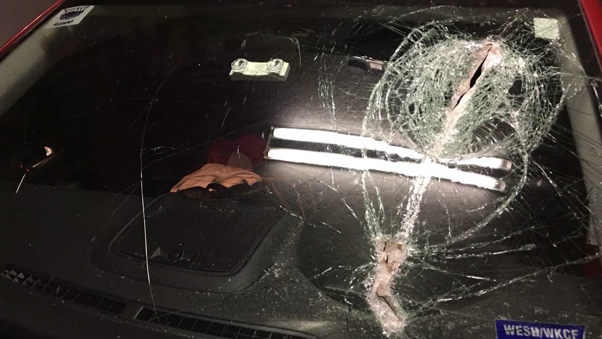Close Call: Crowbar crashes through driver's window