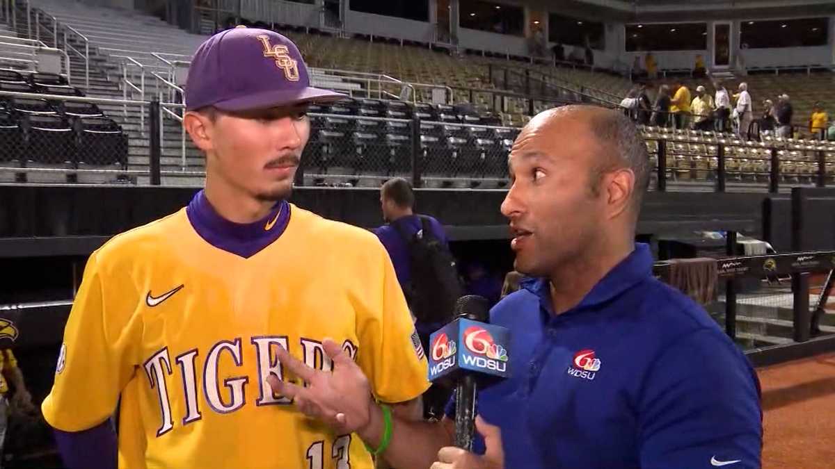 Sports anchor Sharief Ishaq goes 1-on-1 with LSU shortstop Jordan Thompson