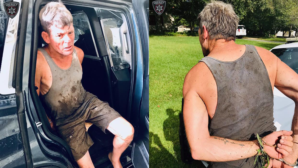 Georgia man captured after fleeing into alligator-infested swamp