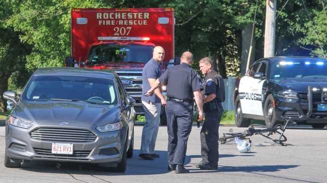 State Police trooper, bicyclist involved in crash in Wareham