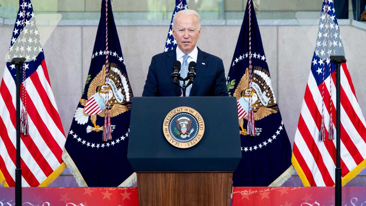 'Un-American' and 'un-democratic': President Biden slams GOP-led voting ...