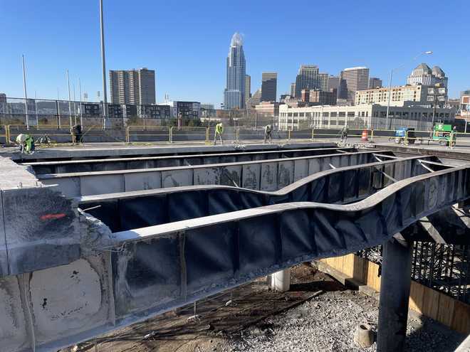 PHOTOS: Demolition work continues as part of repairs to Big Mac Bridge