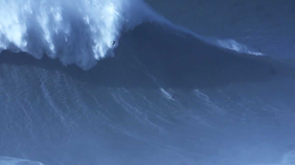 Surfer catches 80-foot Portugal wave, sets new record