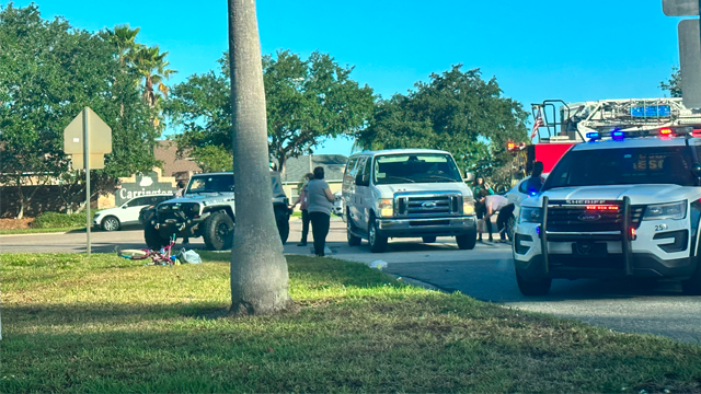 Child hit while riding bike in Orange County