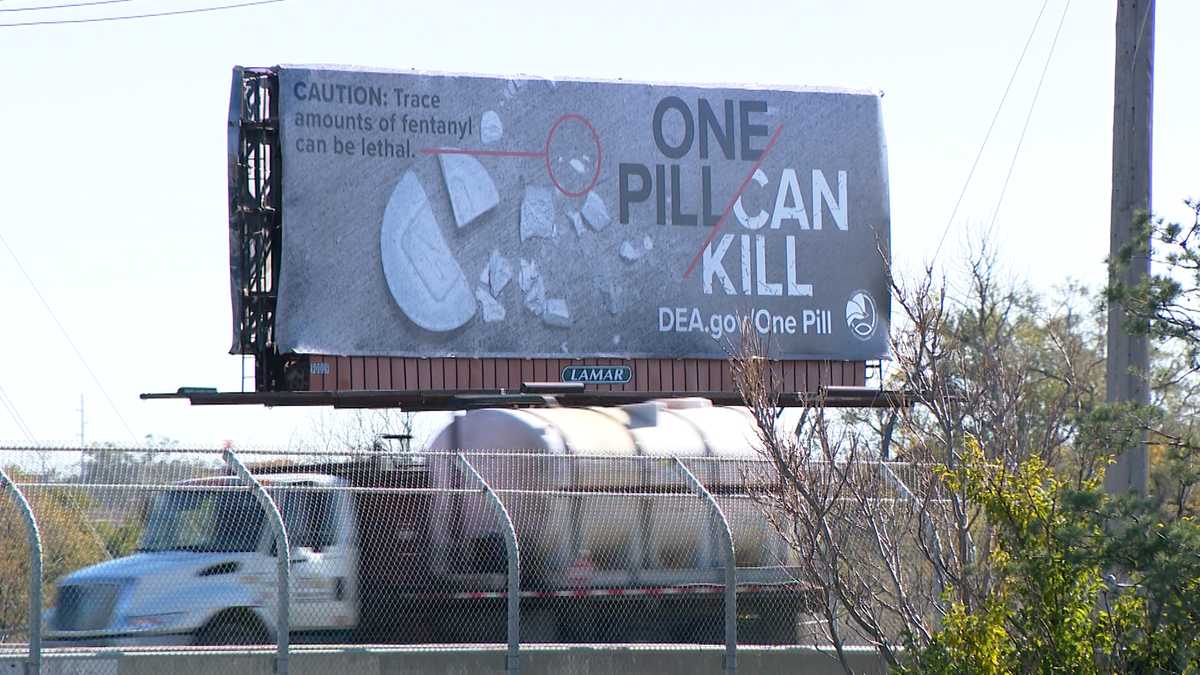 Omaha Drivers See New Billboard On Fentanyl