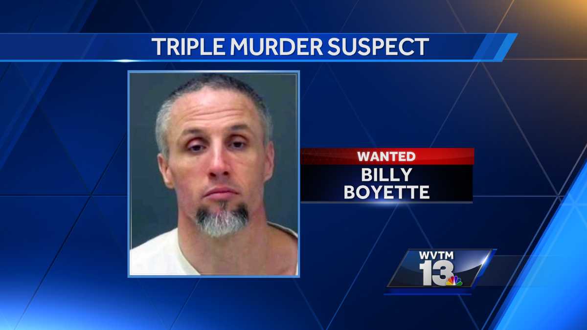 Billy Boyette, triple murder suspect, still on the run