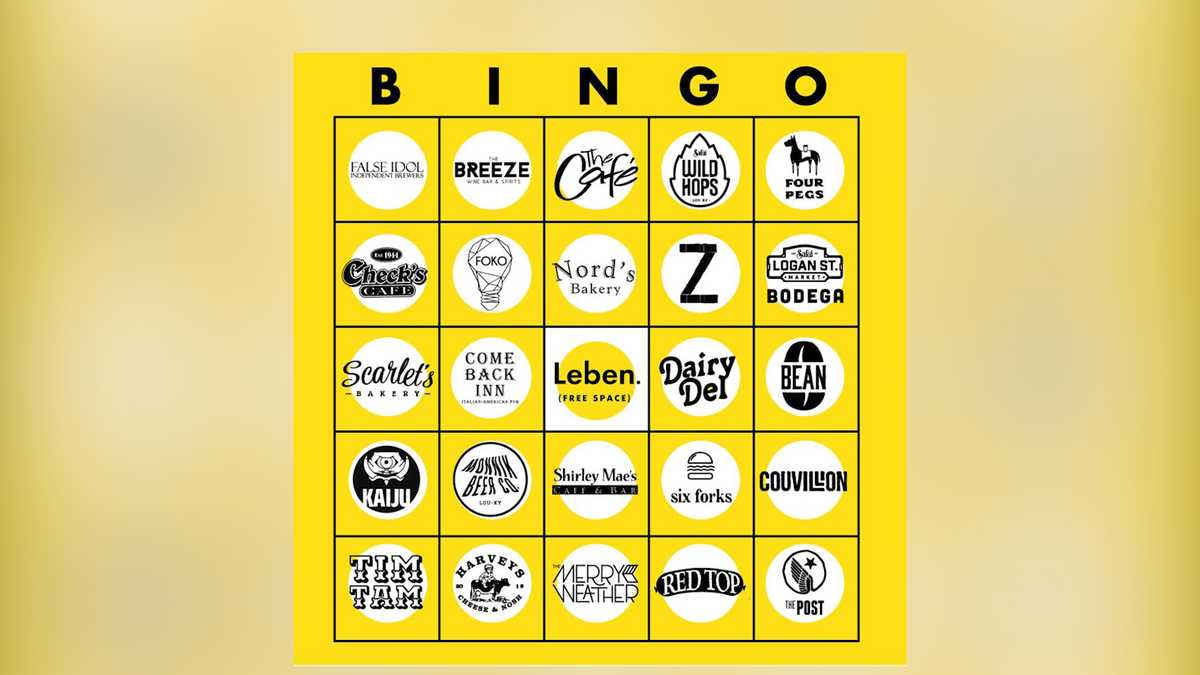 Playing 'bingo' to keep track of local restaurants you support