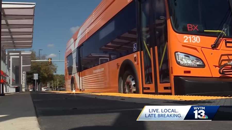 Complimentary fares for the Birmingham Xpress