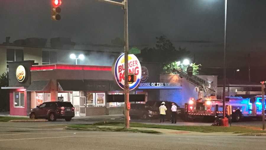 Fire leads to evacuation of Burger King restaurant