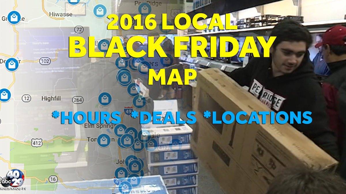 2016 Local Black Friday Map