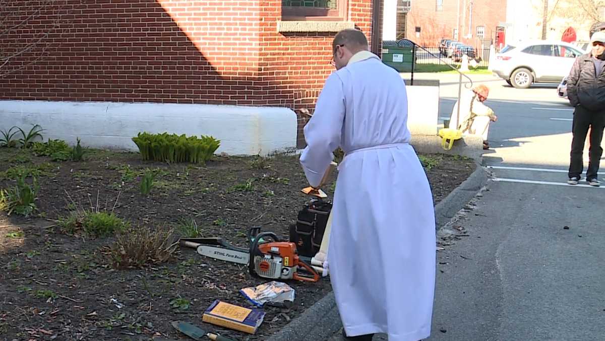 The Portland Diocese held a blessing of the tools Sunday