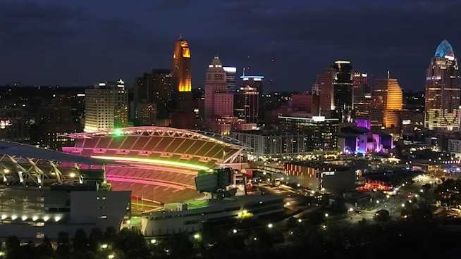 Aerial video: See what BLINK Cincinnati looks like from above