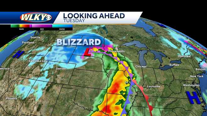 Louisville weather planner: Midweek rain before the chance for snow