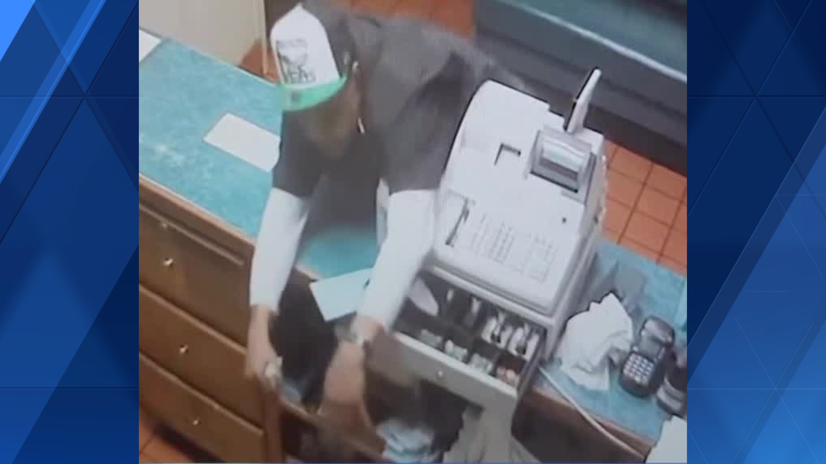 North Carolina robber caught on surveillance stealing cash