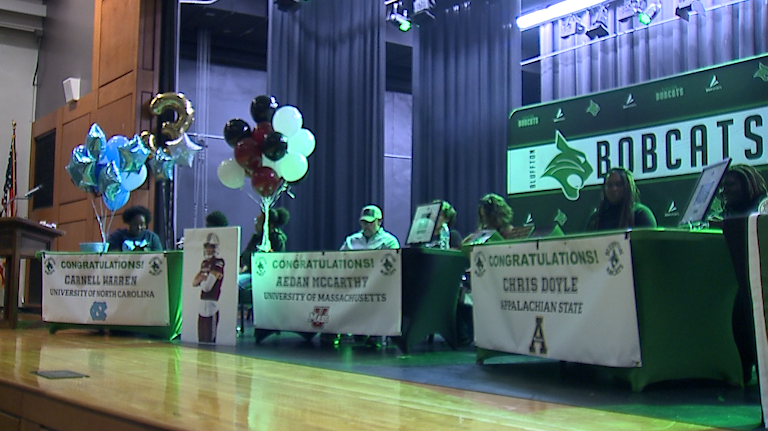 Bluffton celebrates three star football players on early national ...