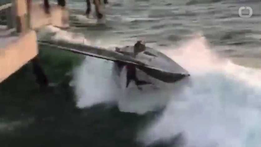 Officials: 4 'lucky to be alive' after boat capsizes