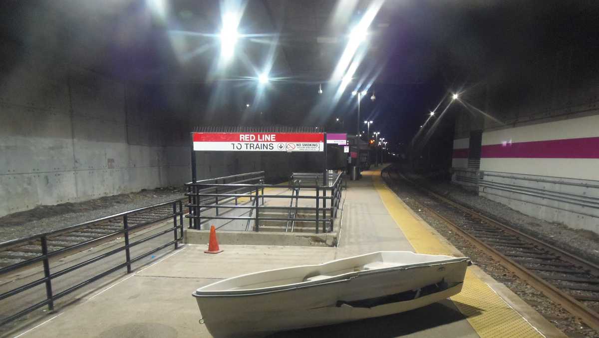 How'd it get there? Boat struck by MBTA Commuter Rail train near Porter ...