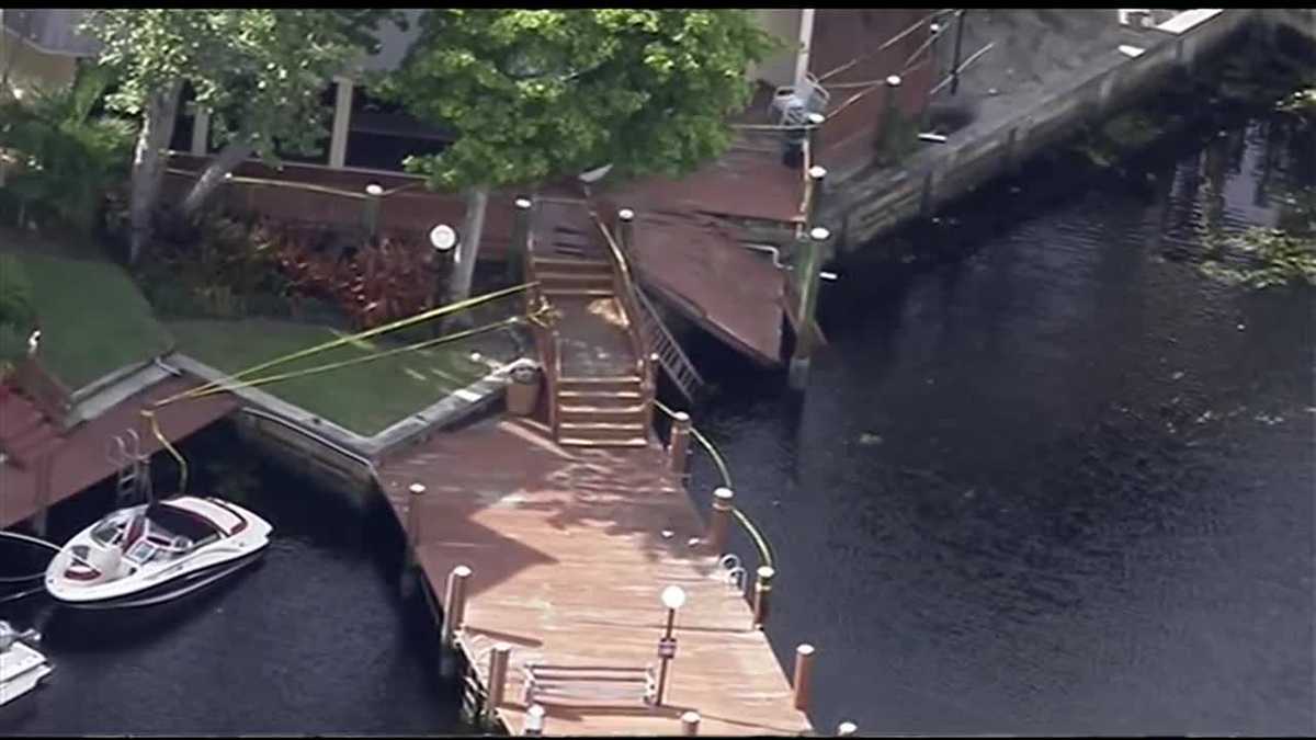 Fire Rescue responding to dock collapse in Boca Raton