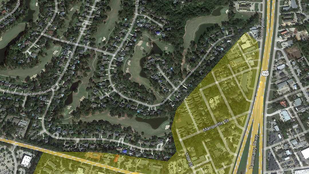 Mandeville water main break