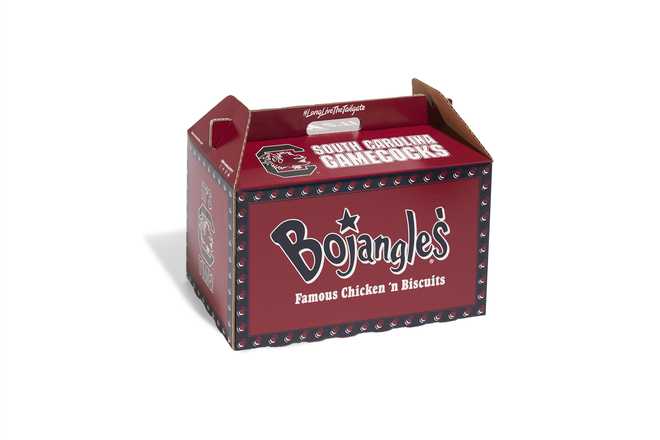 New Bojangles’ Big Bo boxes celebrate Clemson, USC, Panthers