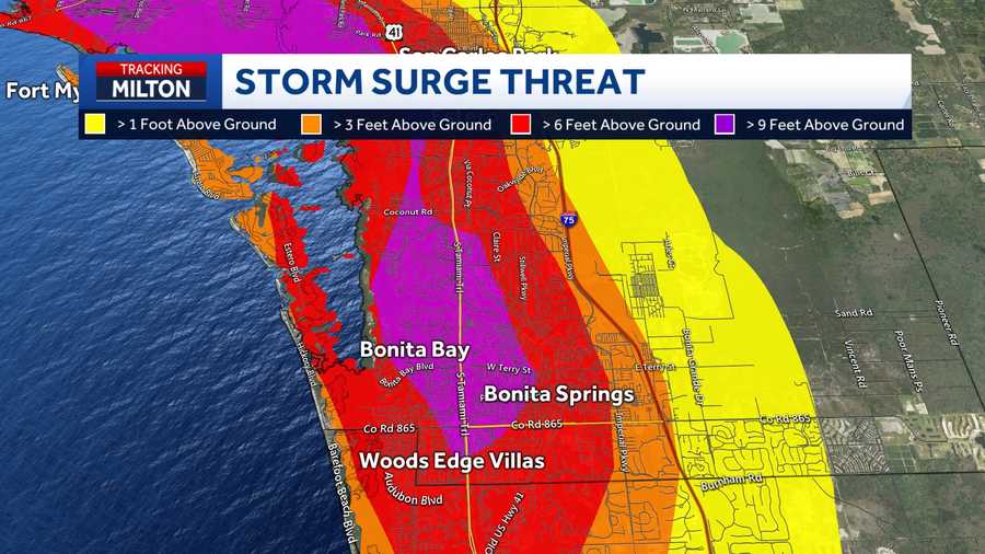 Hurricane Milton: storm surge neighborhood-by-neighborhood breakdown