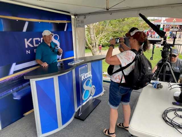 Photos from Monday at KCCI's Iowa State Fair booth