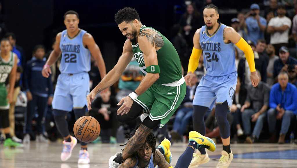 Jayson Tatum's 39 points help Celtics hold on to beat Grizzlies