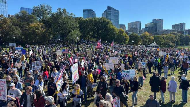 ‘No Kings’ rallies protesting Trump in Boston, nationwide