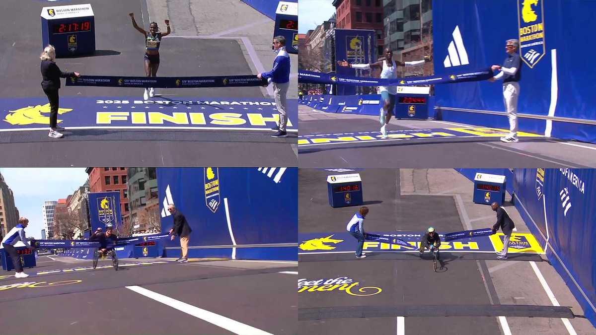 129th Boston Marathon: Watch all the exciting starts, finishes