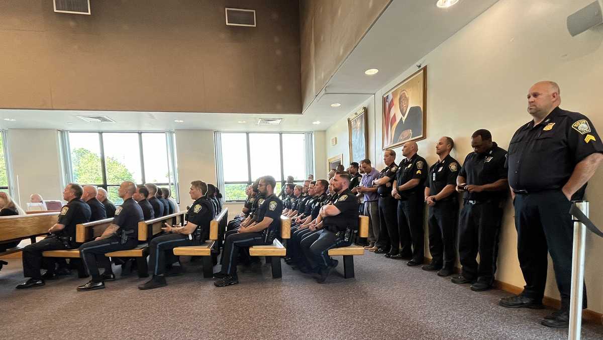 Dozens of officers fill courtroom as suspect accused of shooting Boston ...