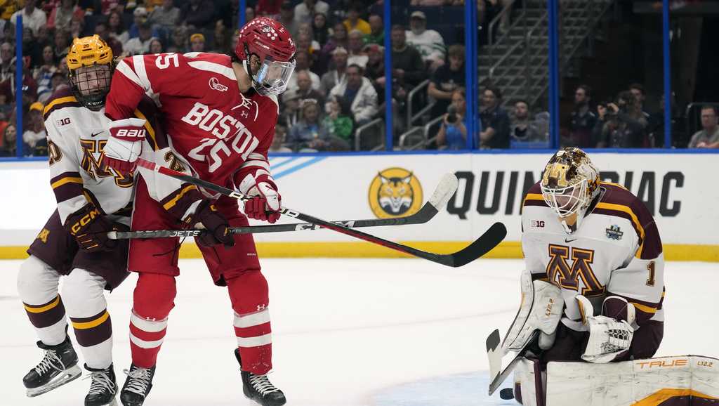 Top-ranked Minnesota beats Boston University in NCAA Frozen Four