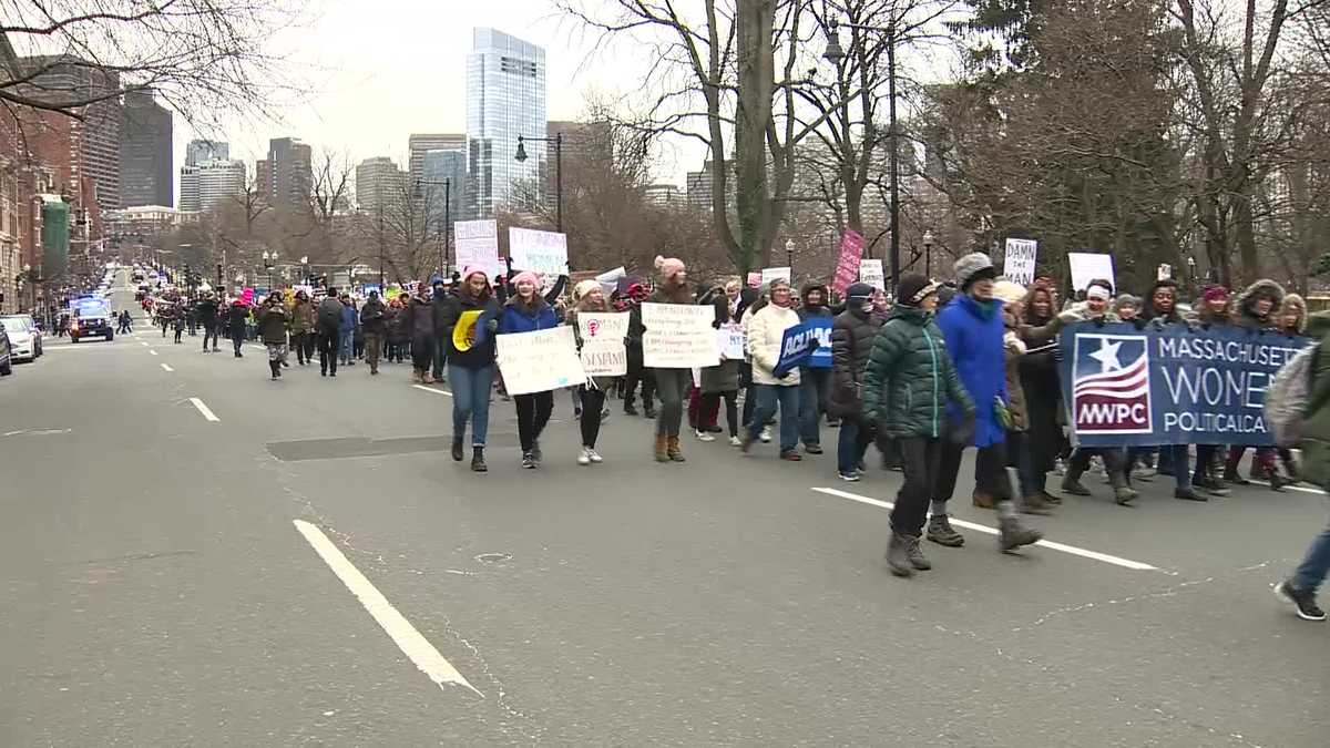 Women's March held in Boston Common, but tone different from years past