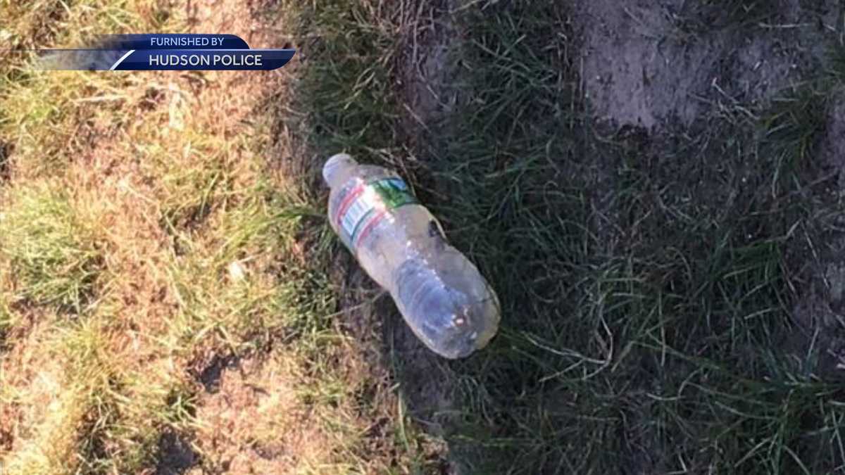 Bottle bombs found outside two homes in Hudson