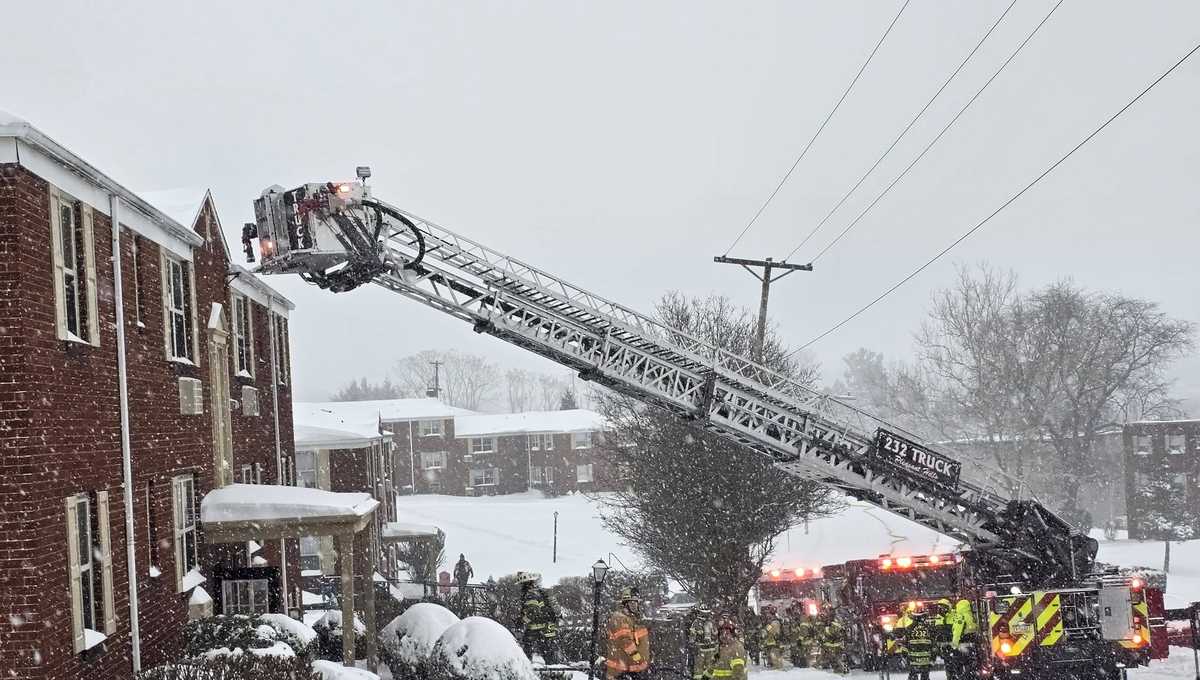 Ice caused by fighting fire in Allegheny County closed road | Fire ...